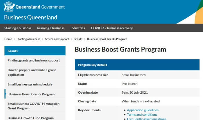 Queensland Business Boost Grants Program - Tailored Media